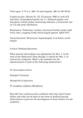 Use the following Case Scenario, Subjective Data, and Objective | DOCX