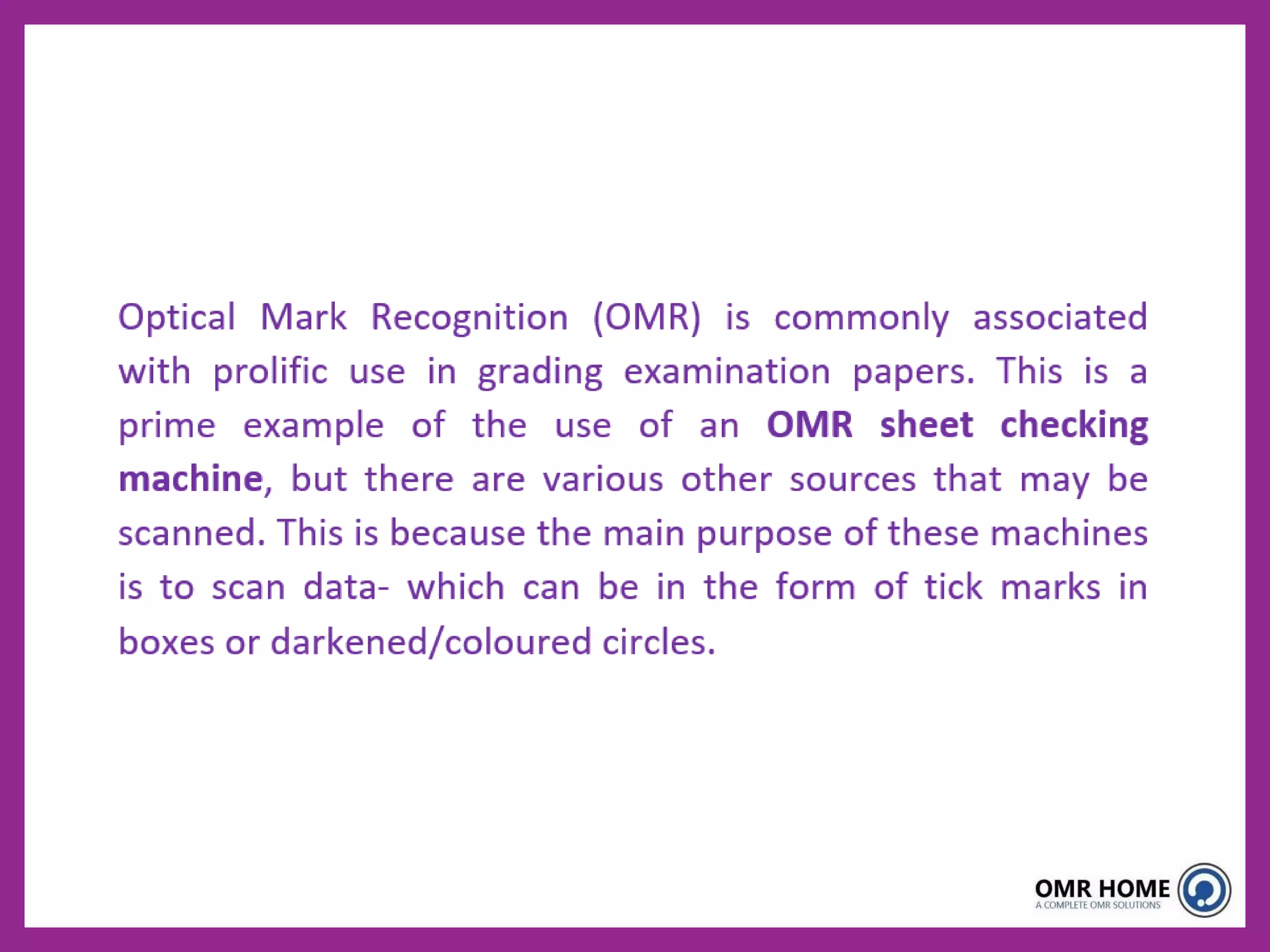 Use the Right OMR Software to Save Time and Precious Resources | PPT
