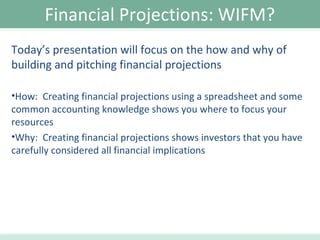 Calculate Financial Projections for Investment Presentations | PPT