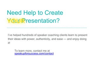 Use This Powerpoint Template to Give a Great Business Speech | PPTX