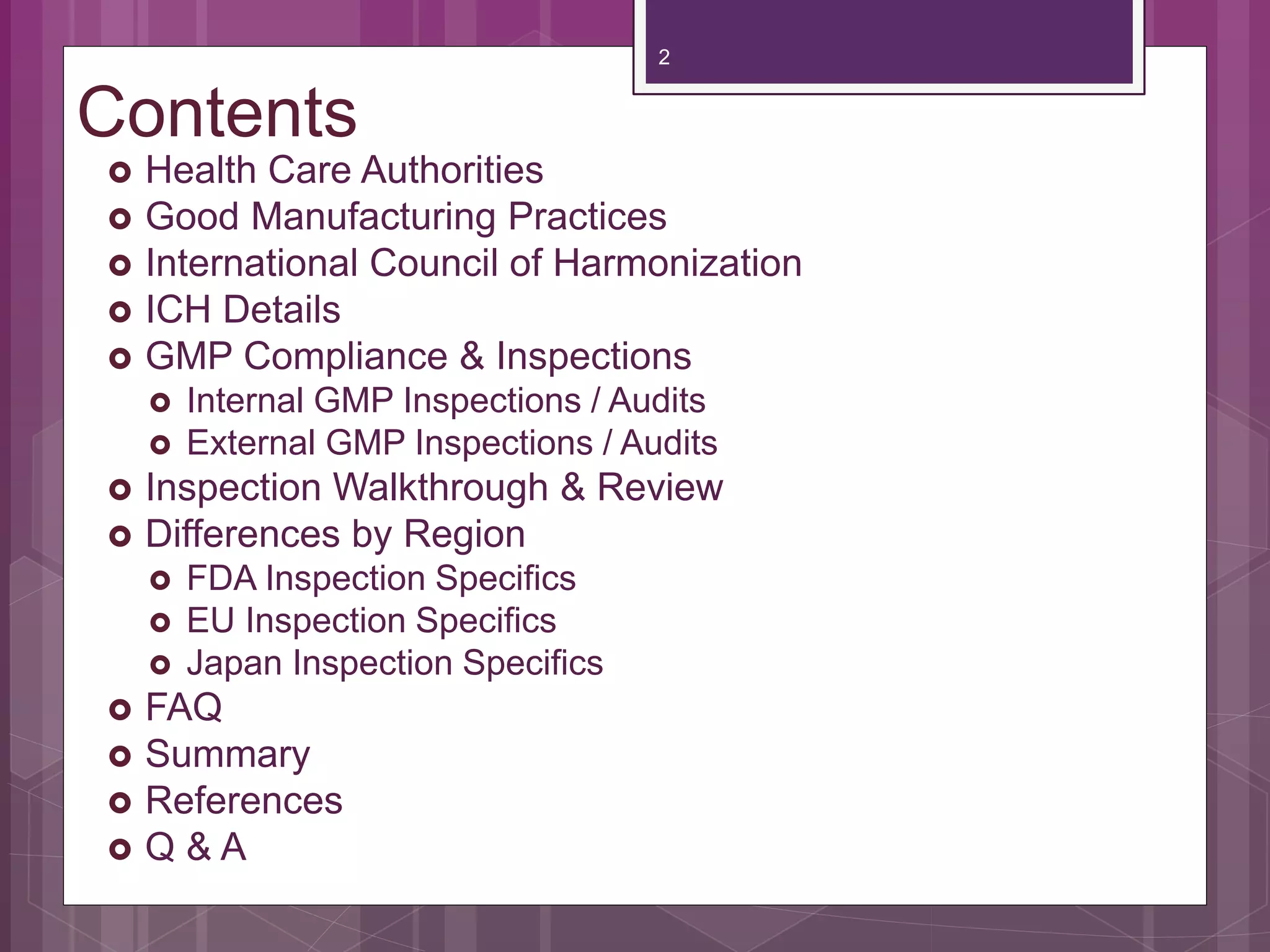 US, EU & Japan GMP Requirements: Practical ICH Area Differences ...