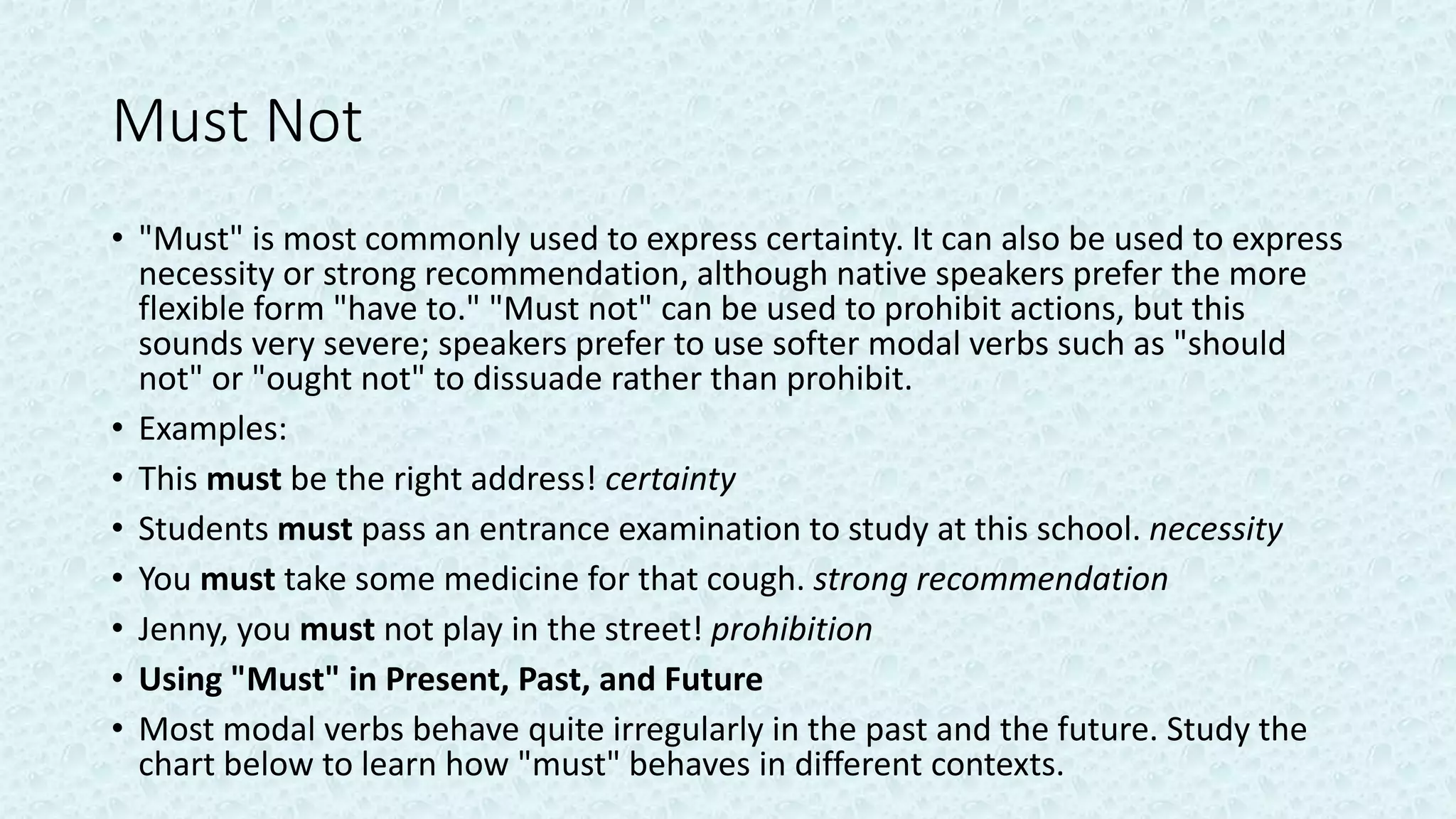 Use verbs and Quantifiers | PPTX