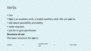 Use verbs and Quantifiers | PPTX