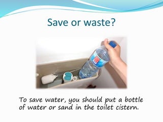 Use Water Wisely Presentation | PPTX