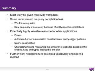 Investigating the Semantic Gap through Query Log Analysis | PPT