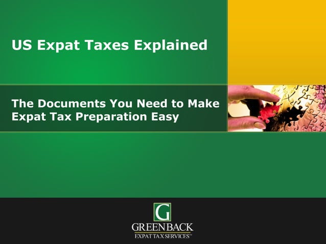 Us expat taxes explained | PPT