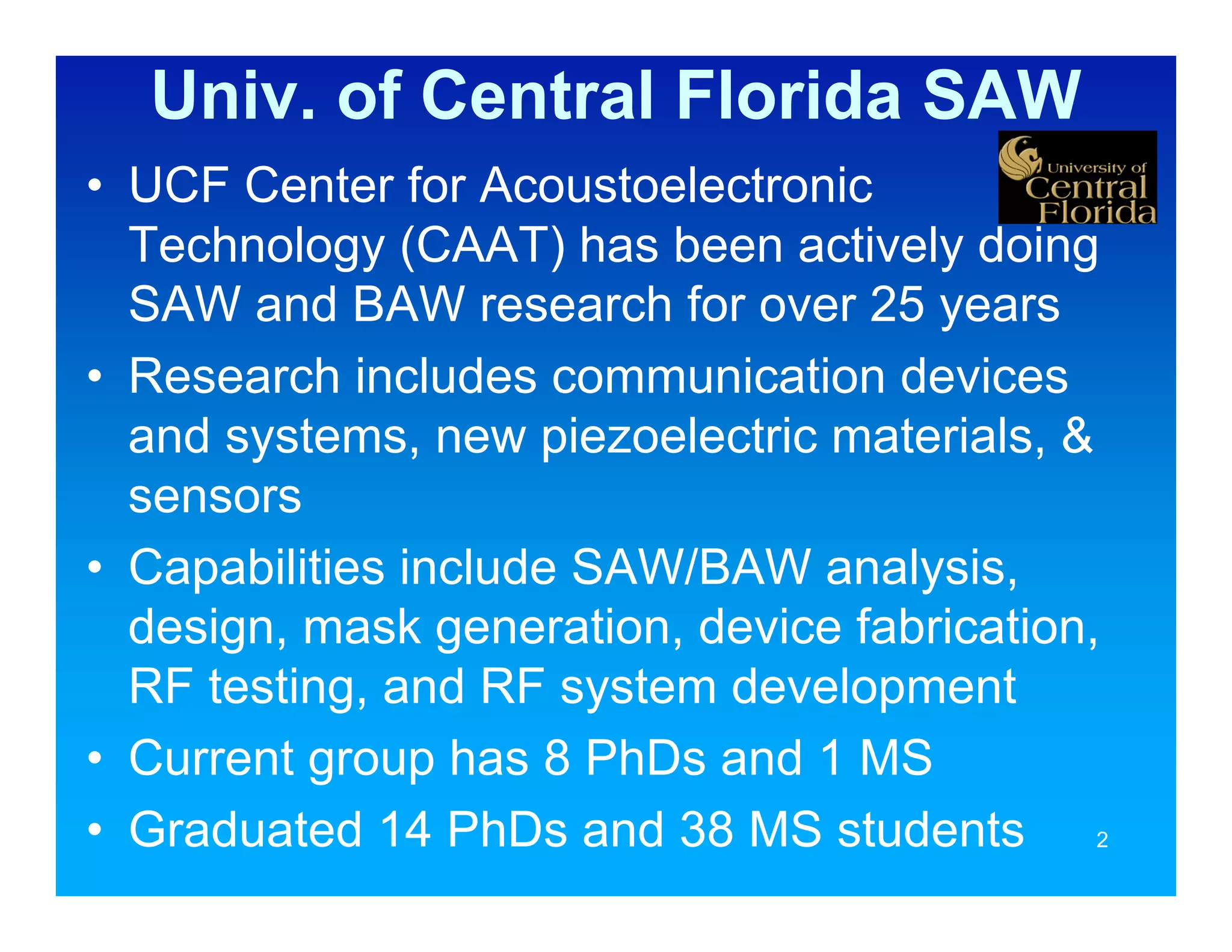 Surface Acoustic Wave (SAW) Wireless Passive RF Sensor Systems | PDF