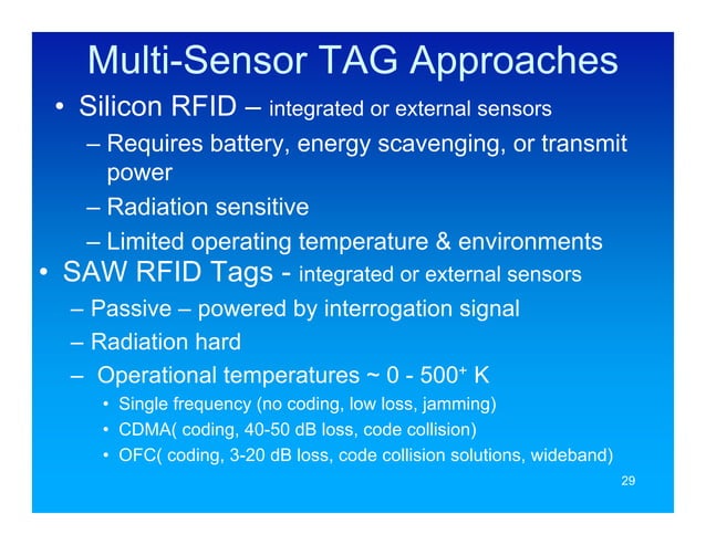 Surface Acoustic Wave (SAW) Wireless Passive RF Sensor Systems | PDF