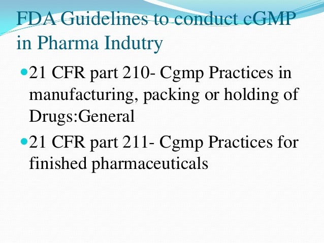 USFDA GUIDLINES