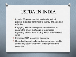 USFDA | PPTX | Pharmaceutical Industry | Industries