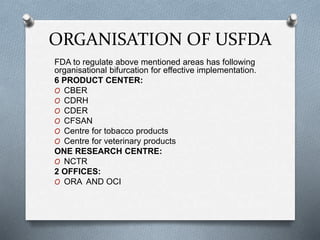USFDA | PPTX | Pharmaceutical Industry | Industries