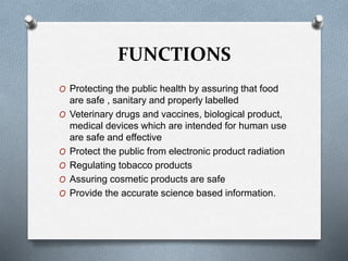 USFDA | PPTX | Pharmaceutical Industry | Industries