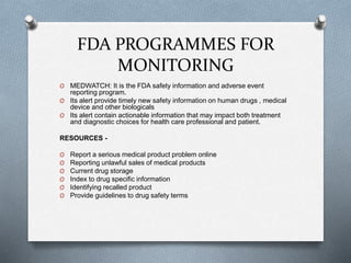 USFDA | PPTX | Pharmaceutical Industry | Industries