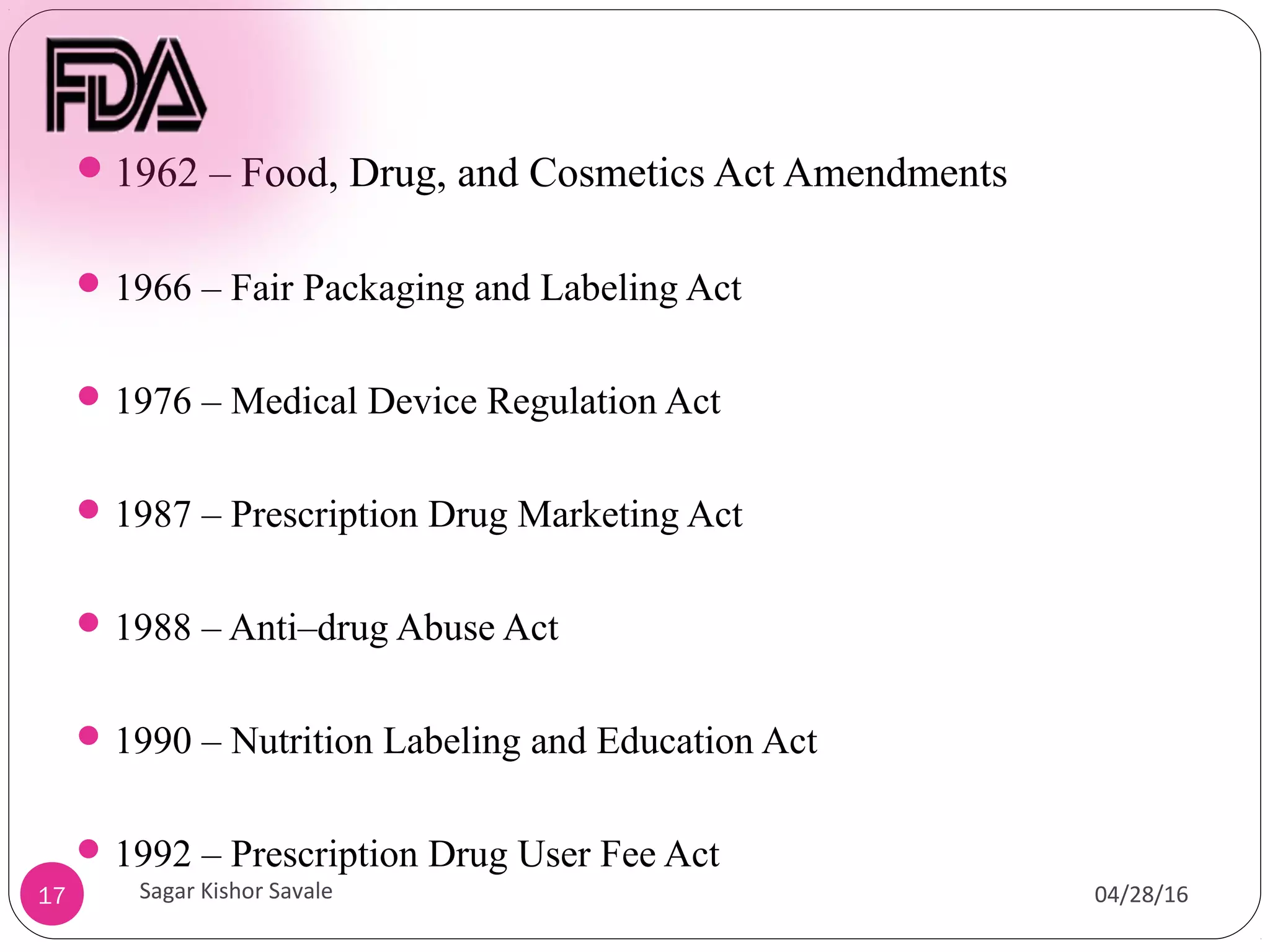 USFDA | PPT