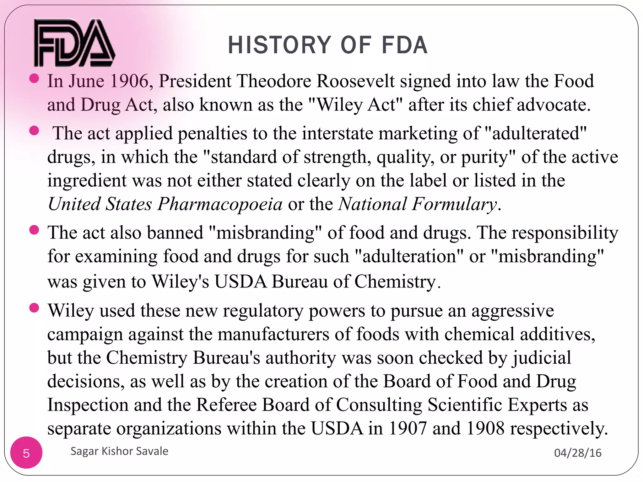 USFDA | PPT