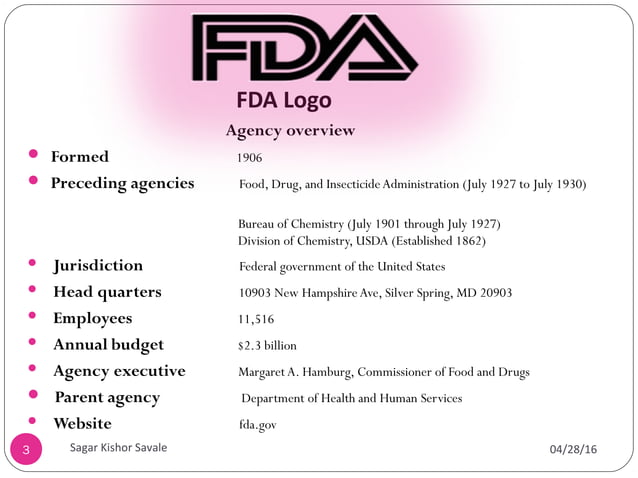 USFDA | PPT | Pharmaceutical Industry | Industries
