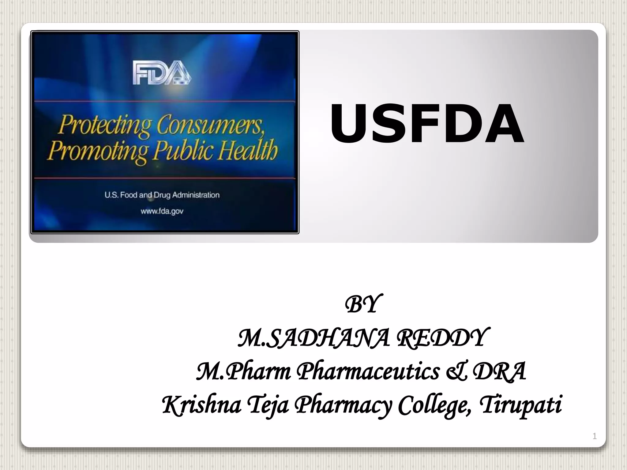 Usfda | PPTX
