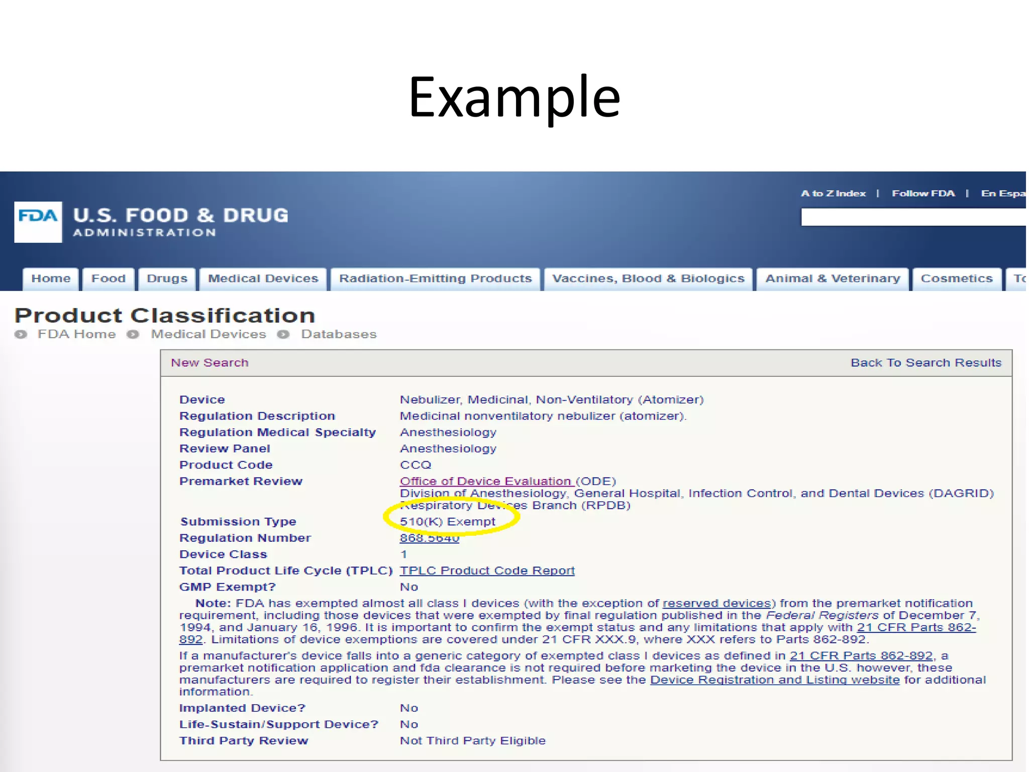 US FDA Medical Device or Equipment | PPTX