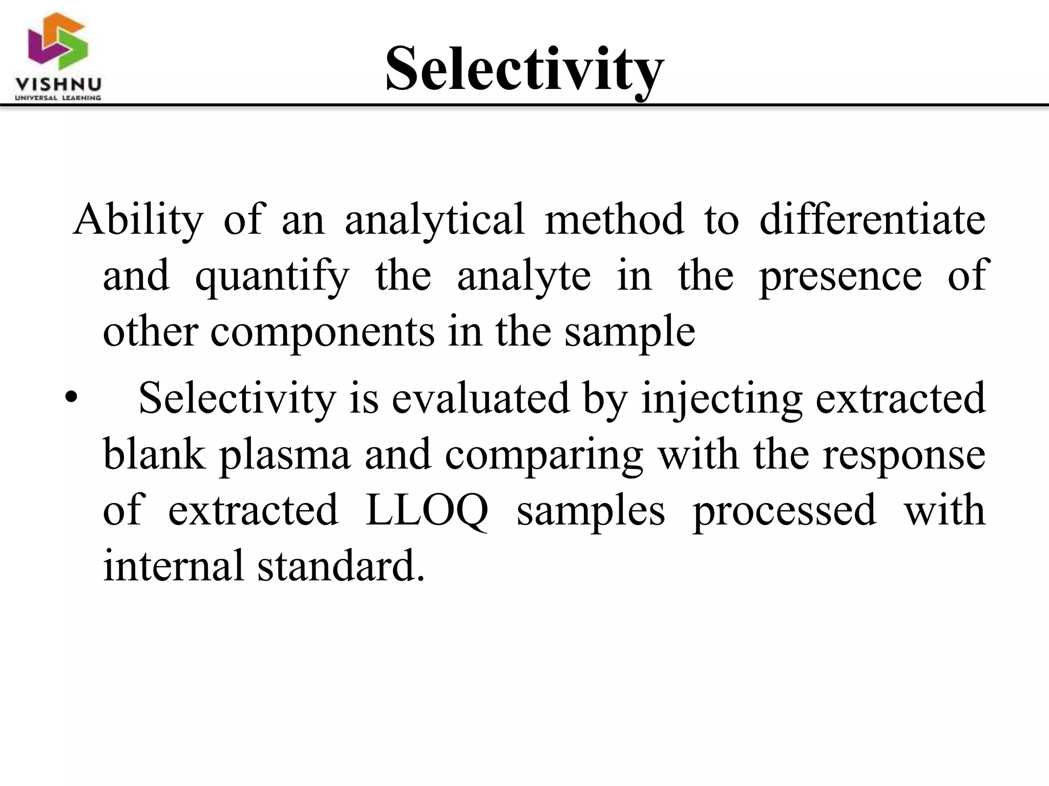 Usfda Bio Analytical Method Development And Validation Pptx