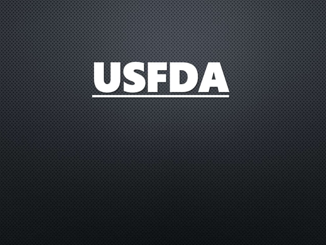 Usfda | PPT