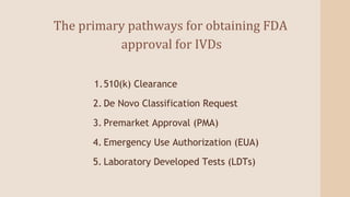 USFDA 510k for In-Vitro Diagnostic Devices.pptx