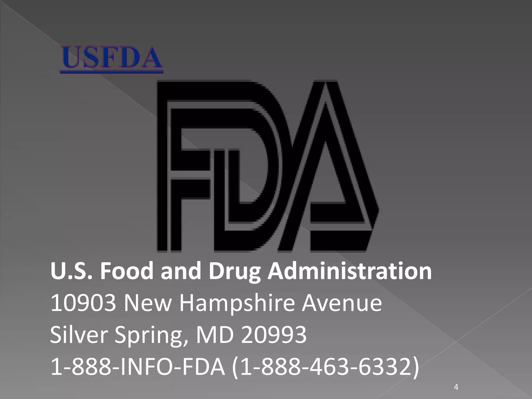 USFDA & WHO | PDF