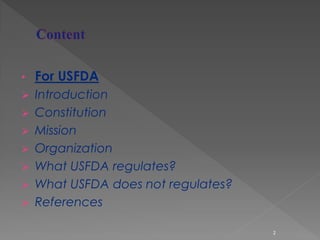 USFDA & WHO | PDF