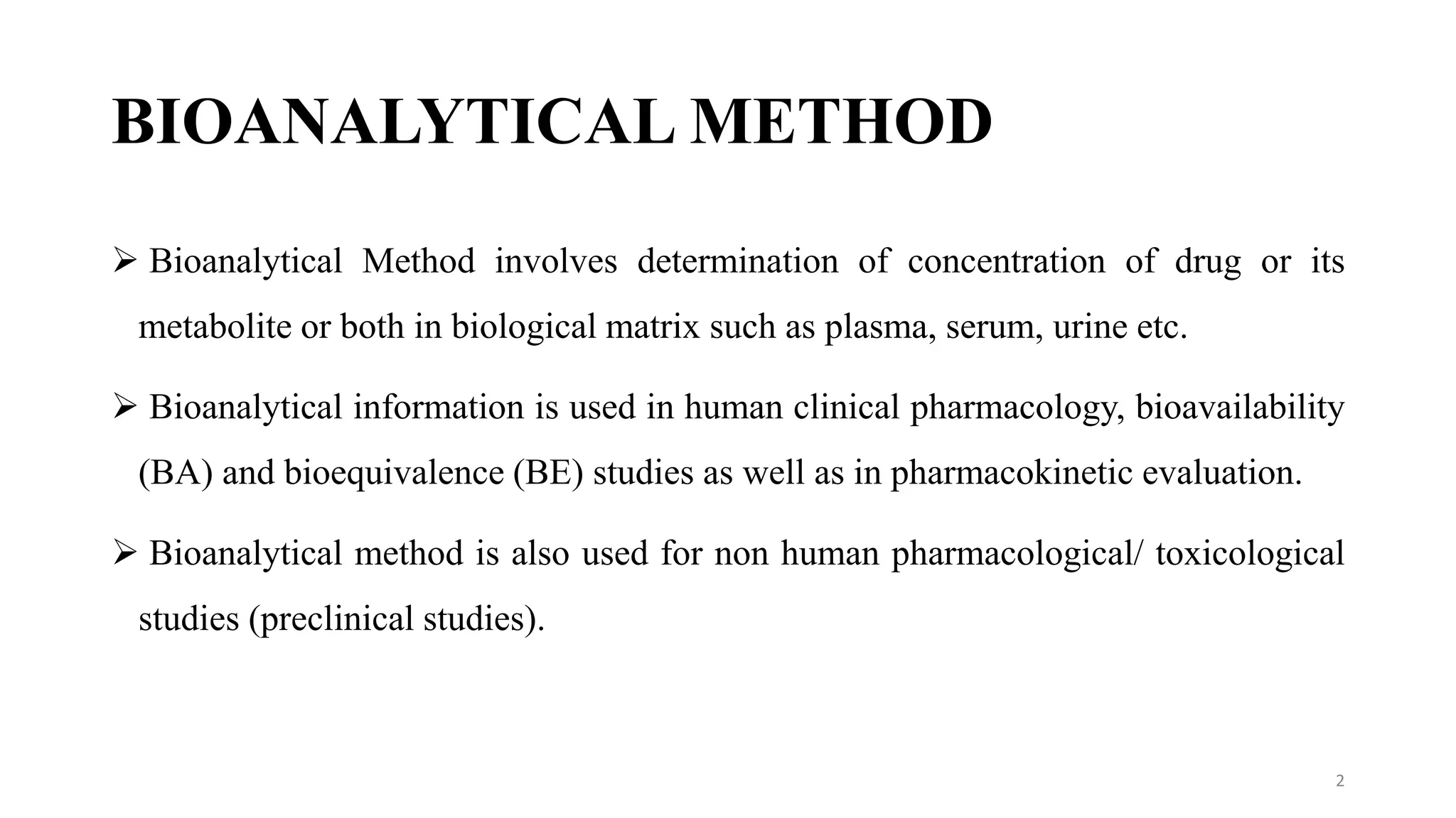 USFDA guidelines for bioanalytical method validation | PPTX