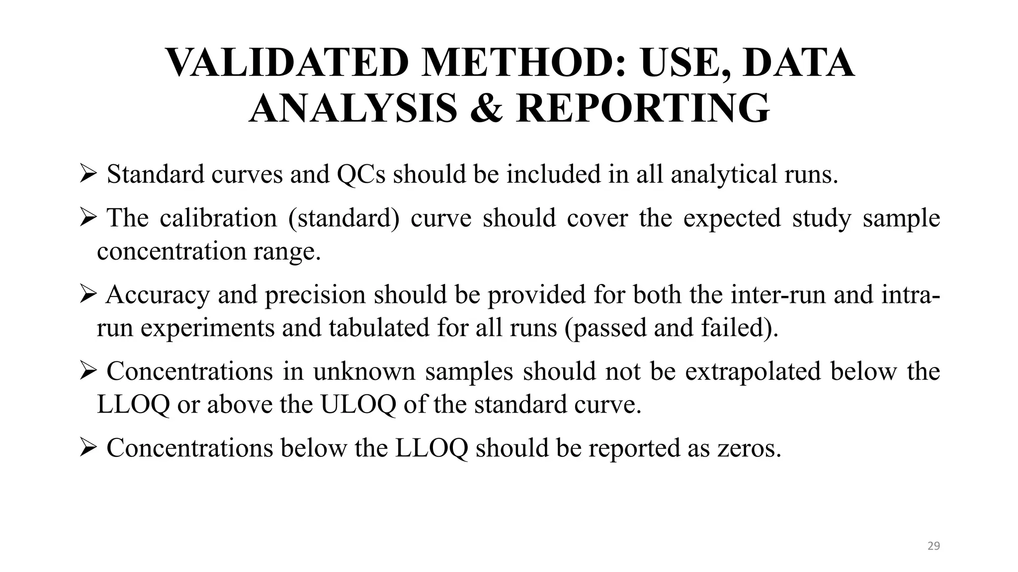 USFDA guidelines for bioanalytical method validation | PPTX