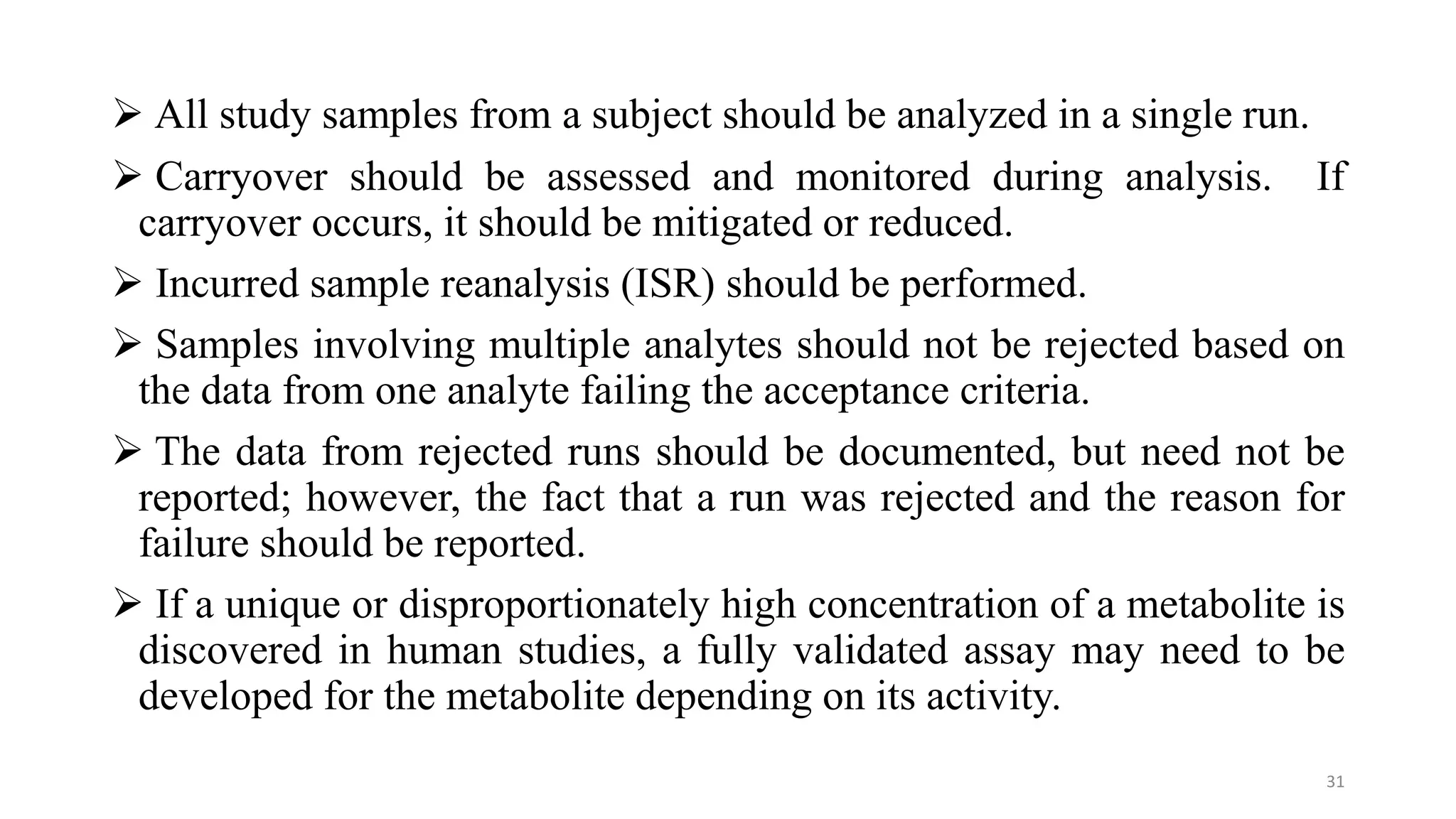 USFDA guidelines for bioanalytical method validation | PPTX