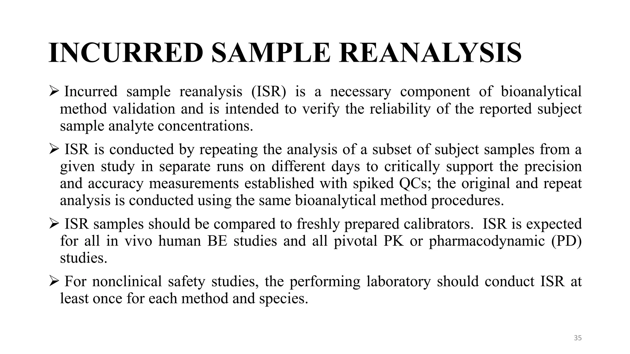 USFDA guidelines for bioanalytical method validation | PPTX
