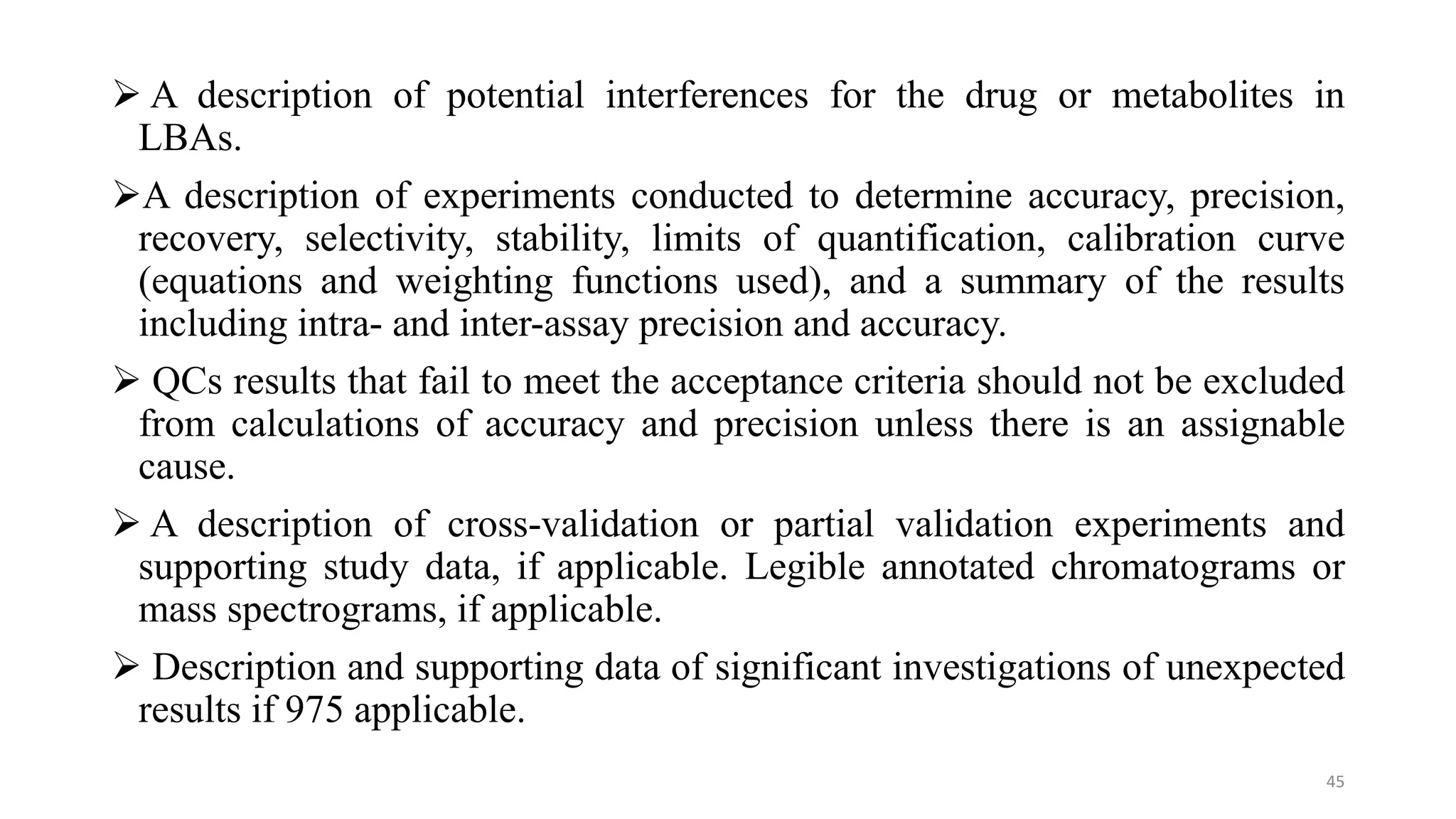 USFDA guidelines for bioanalytical method validation | PPTX