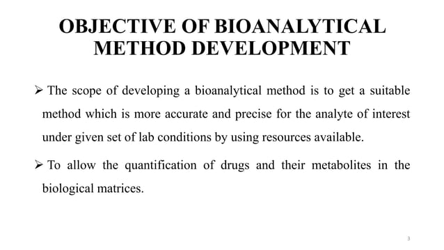 USFDA guidelines for bioanalytical method validation | PPTX