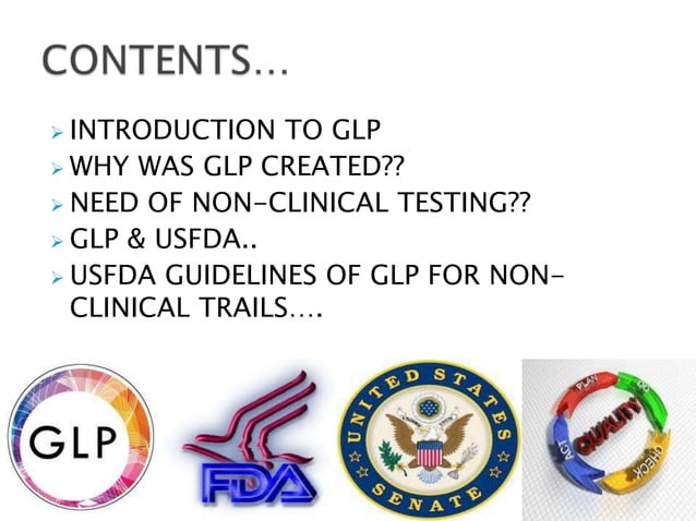 USFDA guidelines of glp for non clinical testing laboratories | PPTX