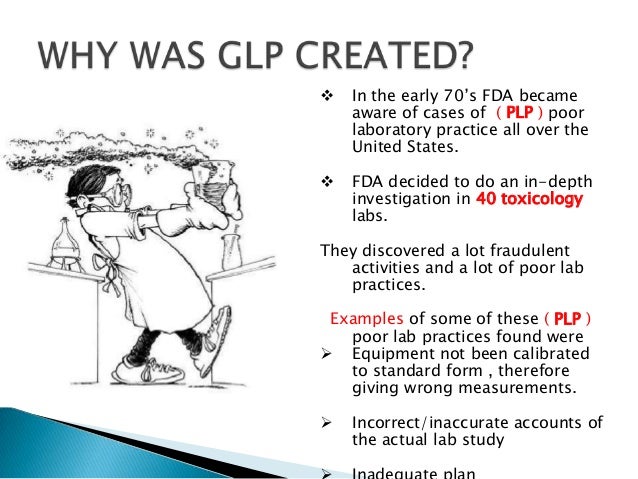 USFDA guidelines of glp for non clinical testing laboratories