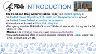 USFDA Over View | PPTX