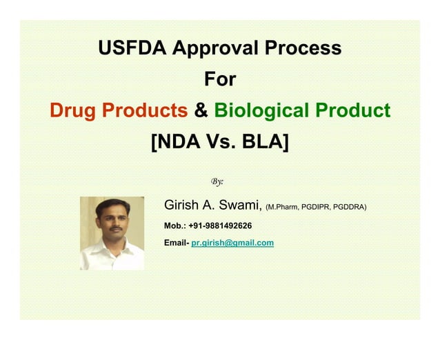 USFDA NDA Vs BLA | PDF | Biotech and Biomedical Industry | Industries