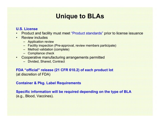 USFDA NDA Vs BLA | PDF | Biotech and Biomedical Industry | Industries