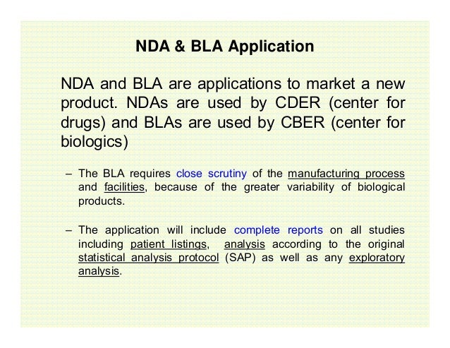 USFDA NDA Vs BLA