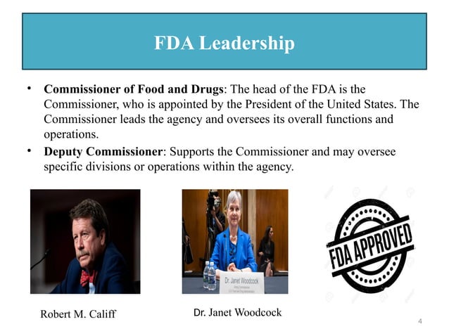 USFDA organization and structure.slidesharare | PPTX