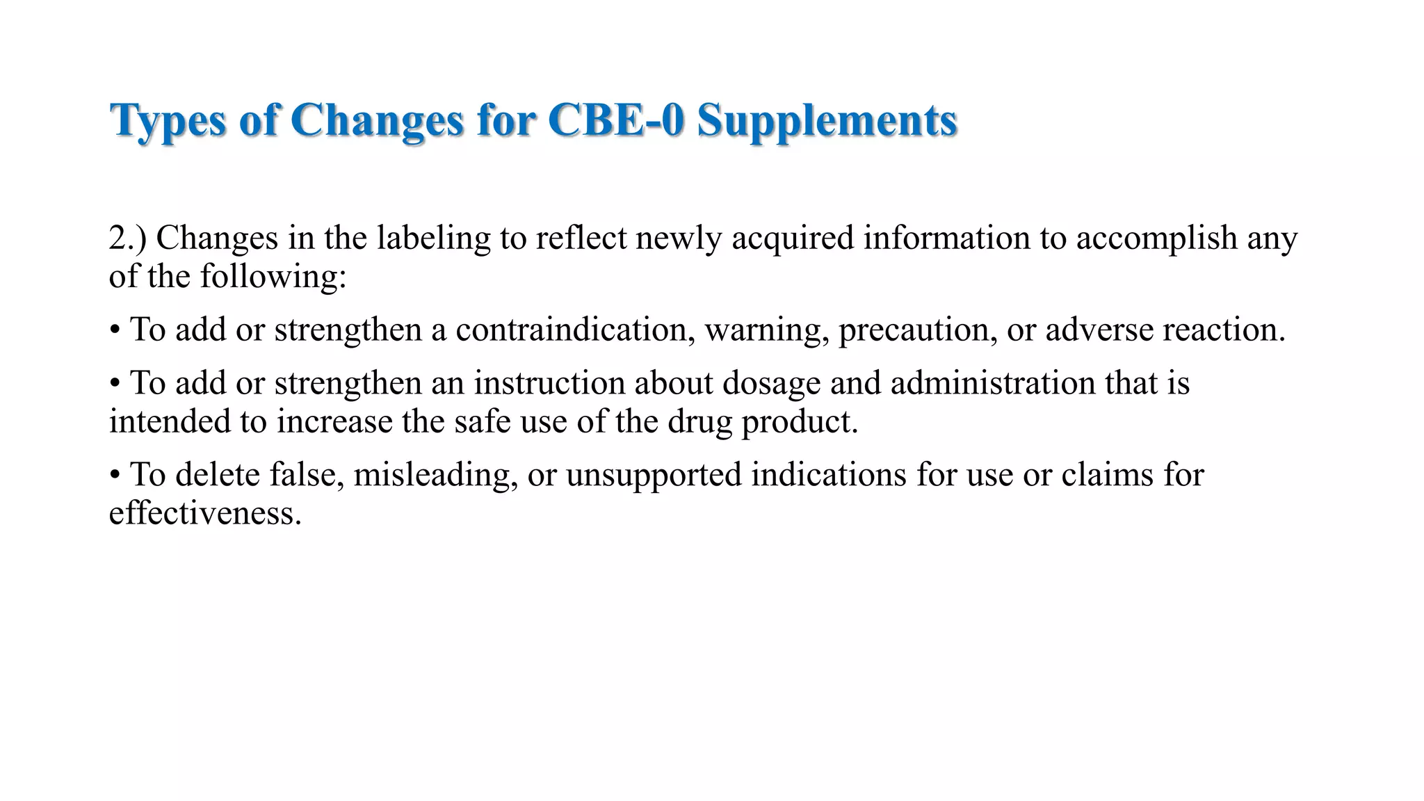 US FDA post approval changes | PPTX