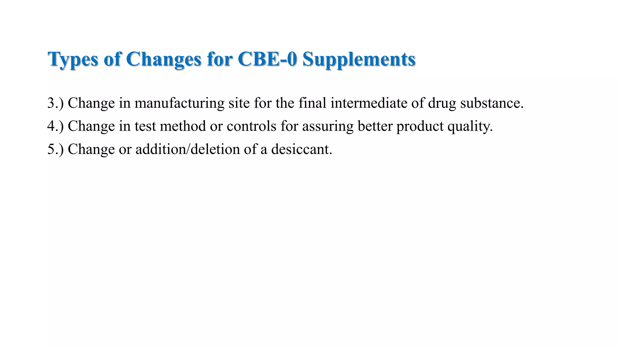 US FDA post approval changes | PPTX