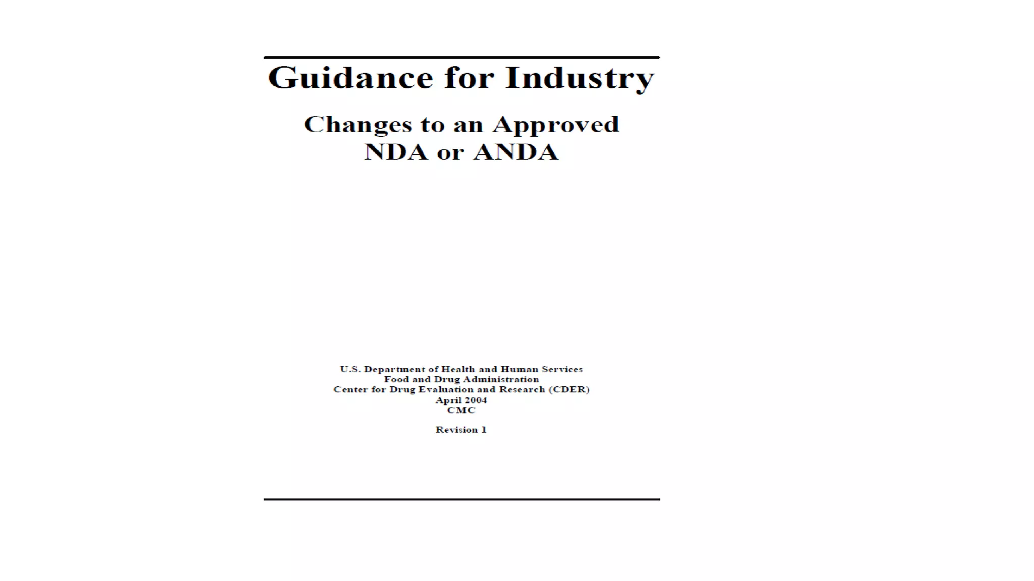 US FDA post approval changes | PPTX