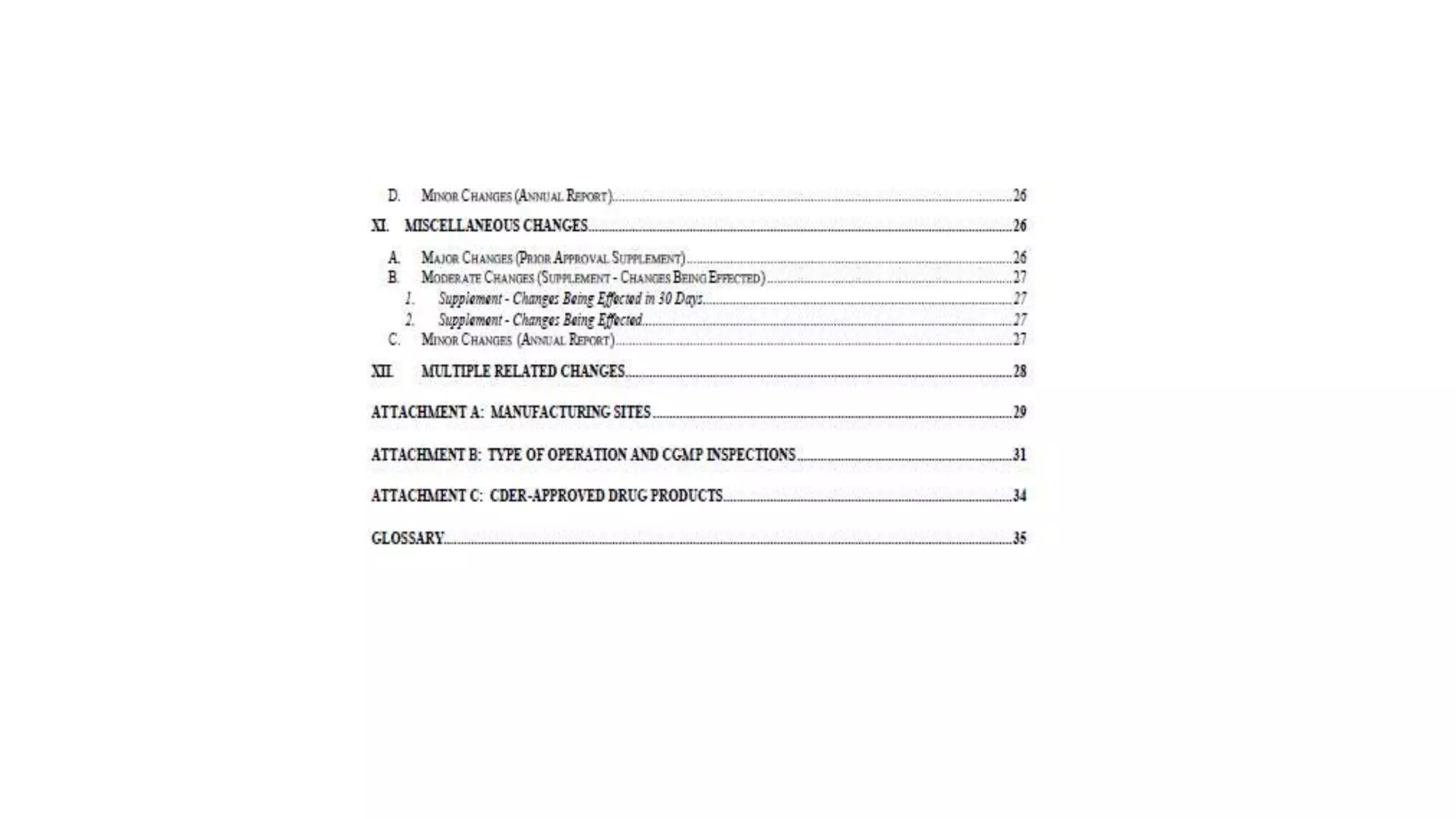 US FDA post approval changes | PPTX