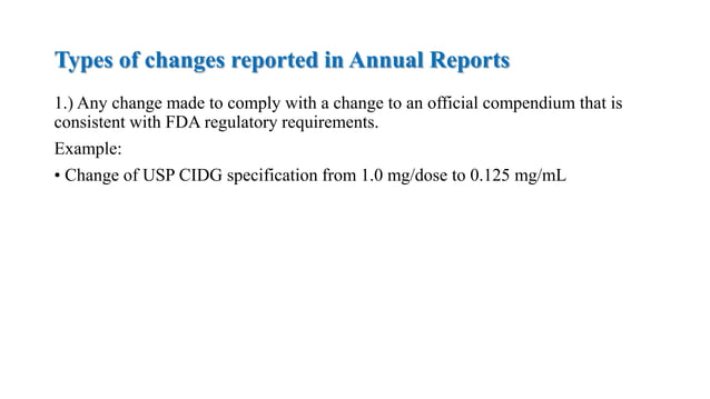 US FDA post approval changes | PPTX