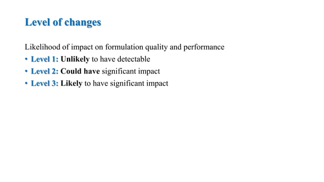 US FDA post approval changes | PPTX