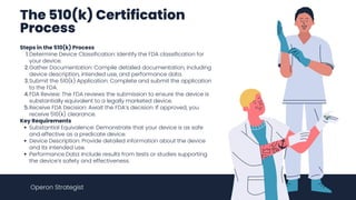 A 510(k) submission to the U.S. FDA is a premarket | PDF