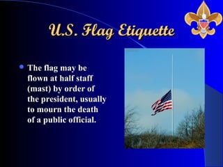 U s flag etiquette revised | PPT