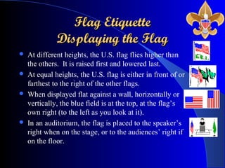 U s flag etiquette revised | PPT