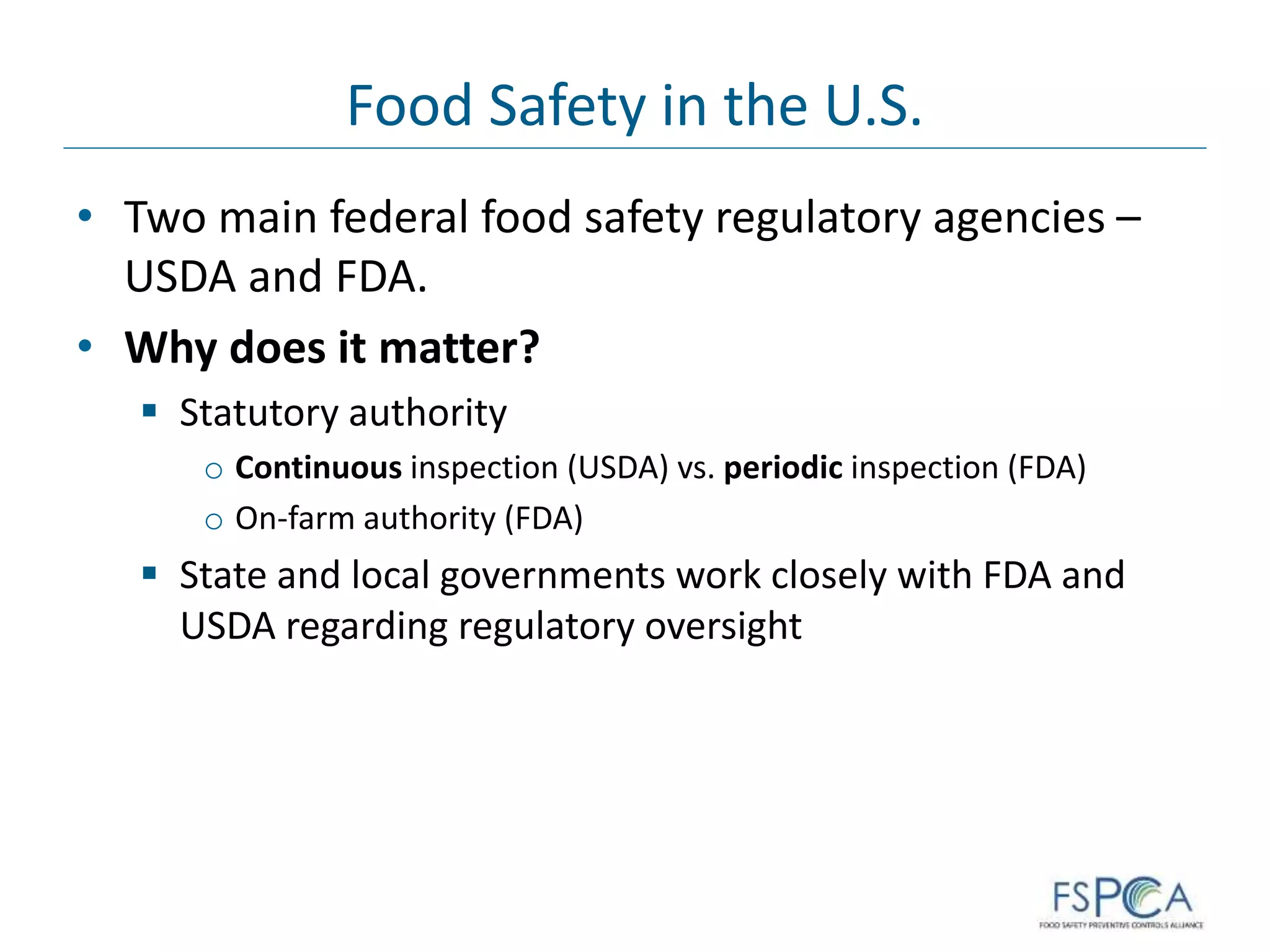 Us food safety systems | PPTX